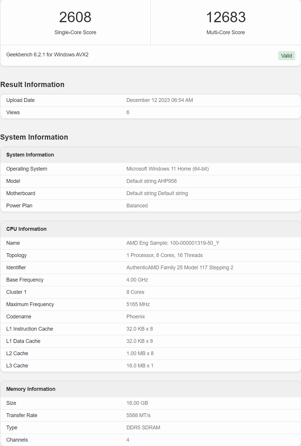 AMD Ryzen 9 8945HS and Ryzen 5 7940HS benchmarks leaked